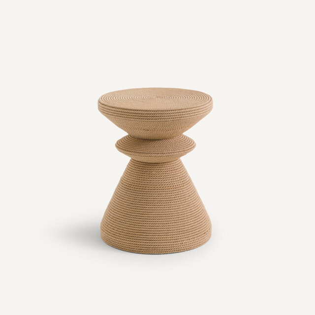 Sablas Mango Wood & Rope Side Table by La Redoute | ufurnish.com