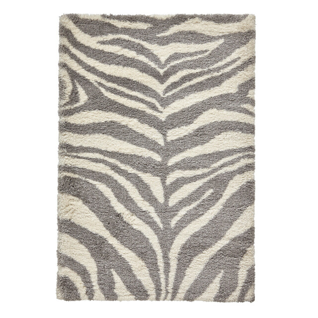 Zebra Pattern Shaggy Rug by La Redoute | ufurnish.com
