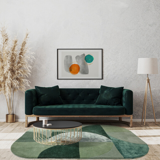 Oval Shapes Pattern Rug by La Redoute | ufurnish.com