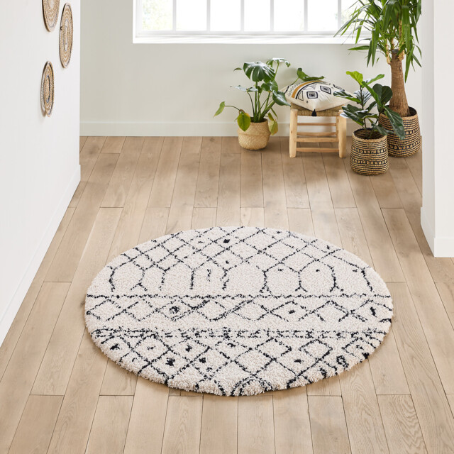 Afaw Berber Style Round Rug by La Redoute | ufurnish.com