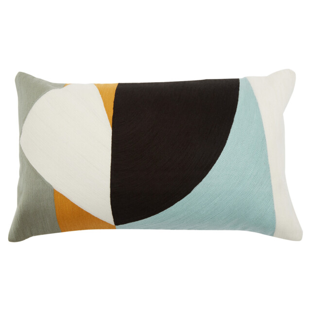 Curve Design Multi Colour Filled Cushion 50x30cm by La Redoute ...