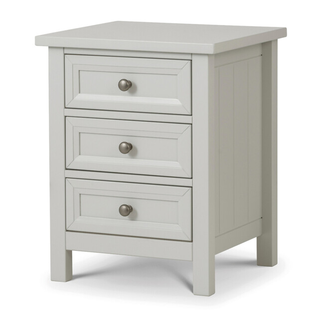 Portland Shaker Style 3 Drawer Bedside Table by La Redoute | ufurnish.com