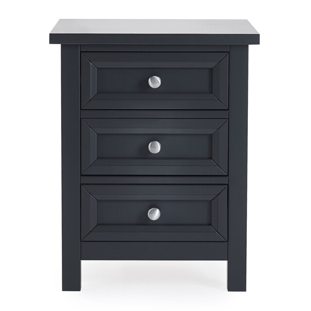 Portland Shaker Style 3 Drawer Bedside Table by La Redoute | ufurnish.com