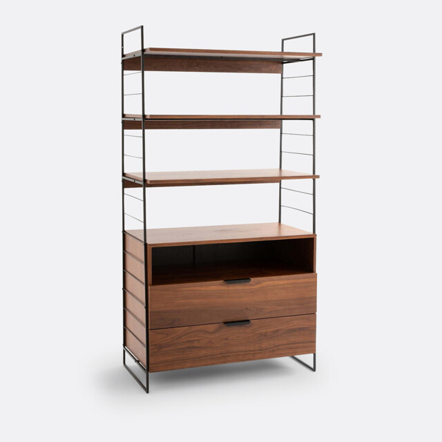 Watford Wide Wardrobe Module with 2 Drawers & 3 Shelves by La Redoute ...