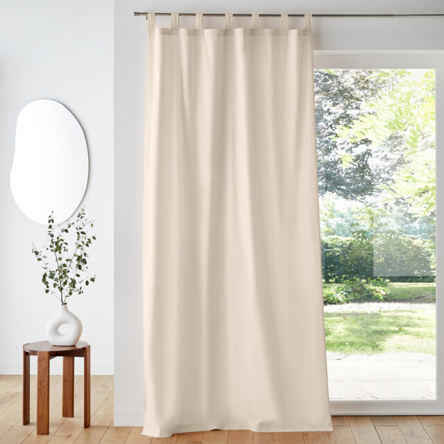 Scenario Cotton Tab Top Curtain Panel by La Redoute | ufurnish.com