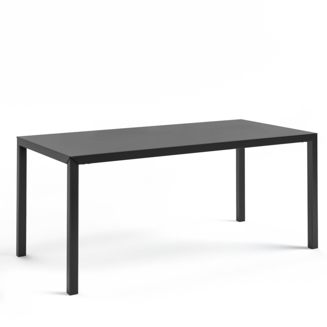 Hiba Matte Black Metal Dining Table (Seats 6) by La Redoute | ufurnish.com