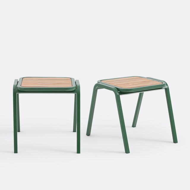 Set of 2 Jaja Steel and Acia Stools by La Redoute | ufurnish.com