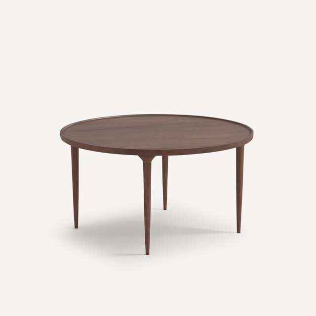 Magosia Solid Walnut Side Table by La Redoute | ufurnish.com