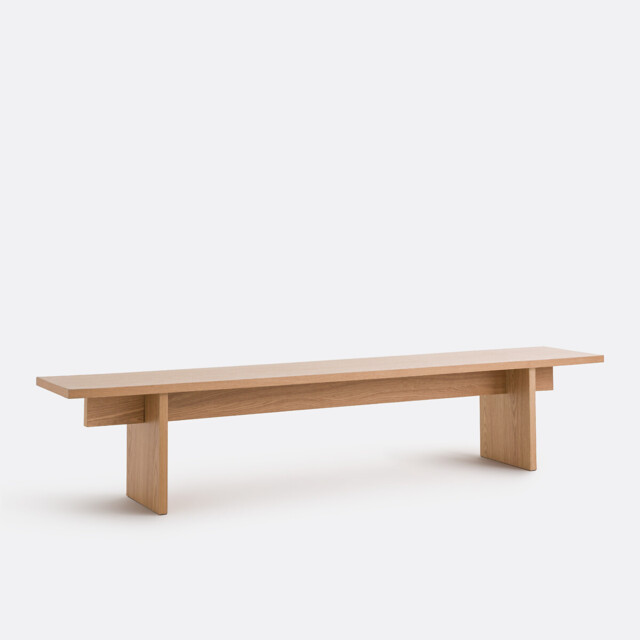 Deling Oak Veneer Bench by La Redoute | ufurnish.com