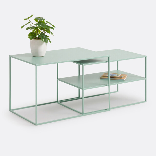 Set of 2 Hiba Metal Nesting Coffee Tables by La Redoute | ufurnish.com