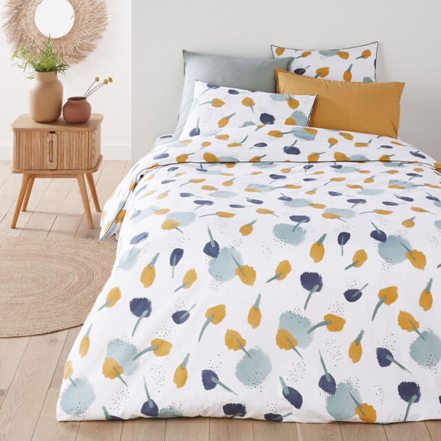 Pernille Graphic 100% Cotton Duvet Cover by La Redoute | ufurnish.com
