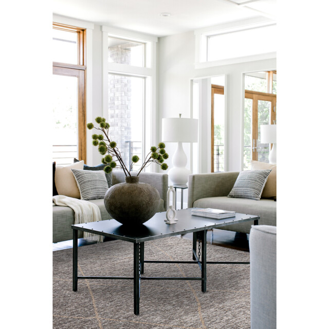 Neutral Jute Mix Patterned Flatweave Rug by La Redoute | ufurnish.com