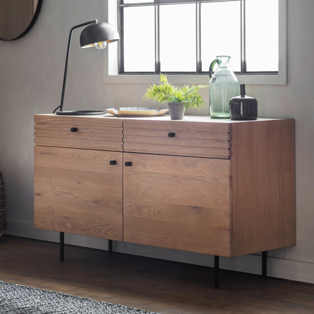 Batala Japandi Oak 2 Door Sideboard by La Redoute | ufurnish.com