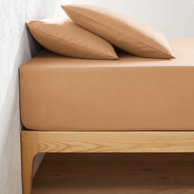 Scenario Plain 100% Cotton Fitted Sheet for Deep Mattresses (32cm) by ...