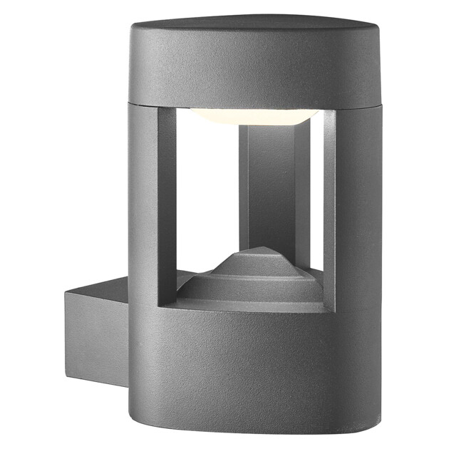 Outdoor Dark Grey Curved Wall Light by La Redoute | ufurnish.com