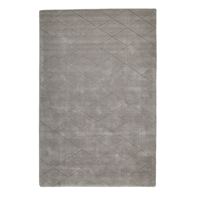 Subtle Triangle Tiled Geometric Patterned Rug in 100% Wool by La ...