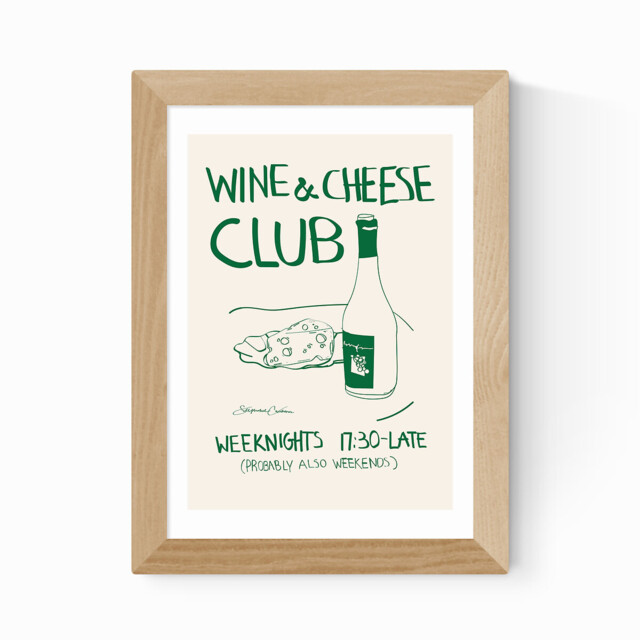 Wine Cheese by Stephie Cardona by La Redoute | ufurnish.com