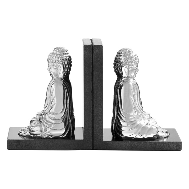 Set of 2 Buddha Bookends with Marble Base by La Redoute | ufurnish.com