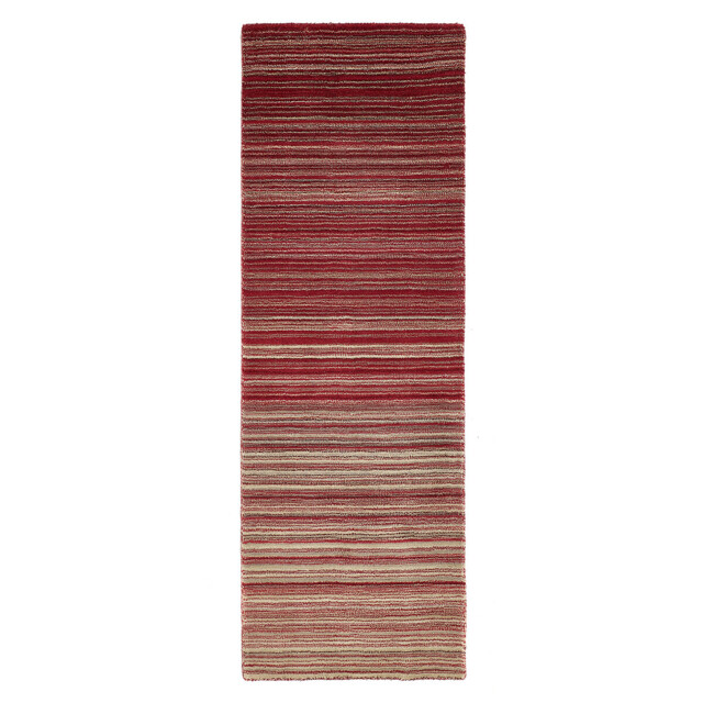 Ombre Stripe Patterned Runner in 100% Wool by La Redoute | ufurnish.com