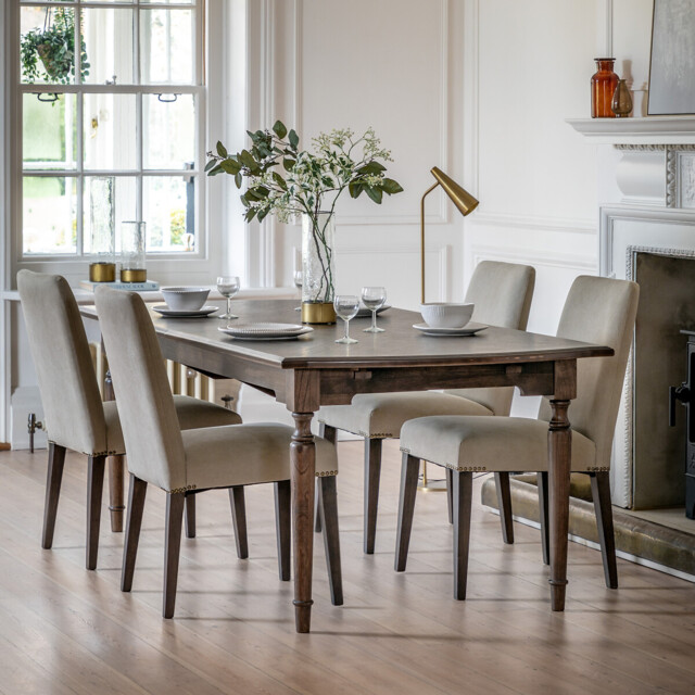 Meford Antique Wood Extendable Dining Table (Seats 6-8) by La Redoute | ufurnish.com