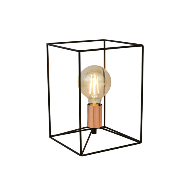 Geometric Wire Frame Table Lamp by La Redoute | ufurnish.com