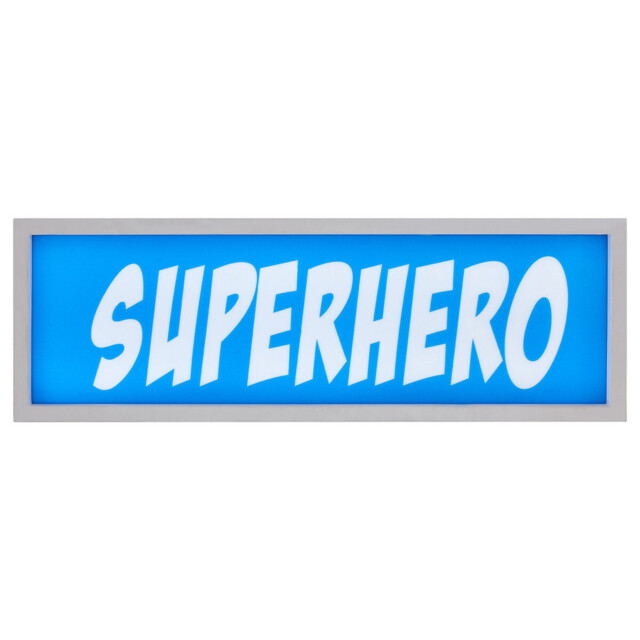 Superhero Slogan LED Light Box by La Redoute | ufurnish.com
