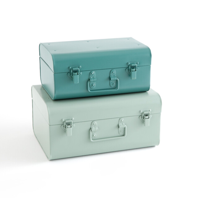 Set of 2 Masa Metal Sheet Trunks by La Redoute | ufurnish.com