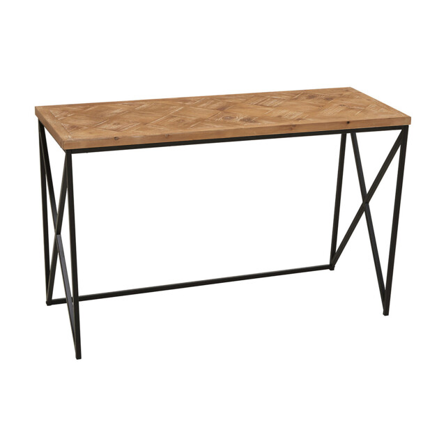 Parquet Fir Wood Console Table by La Redoute | ufurnish.com