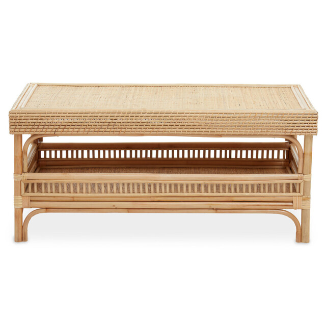 Decorative Rattan Rectangular Coffee Table by La Redoute | ufurnish.com
