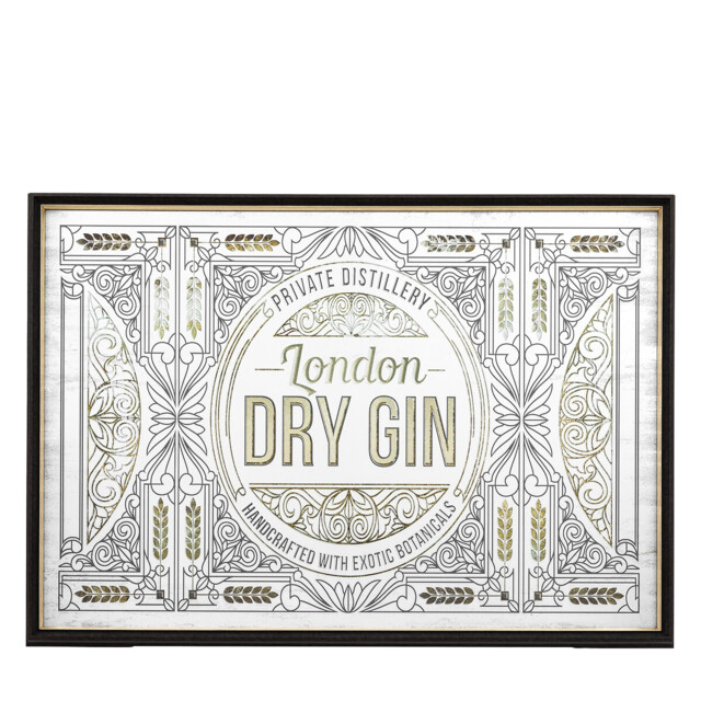100cm London Dry Gin Mirrored Wall Art by La Redoute | ufurnish.com
