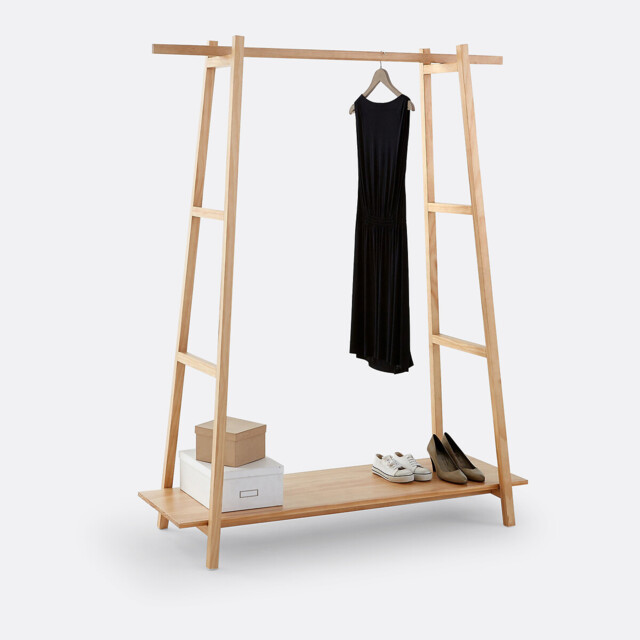 Uyen Solid Pine Ladder Clothes Rack by La Redoute | ufurnish.com
