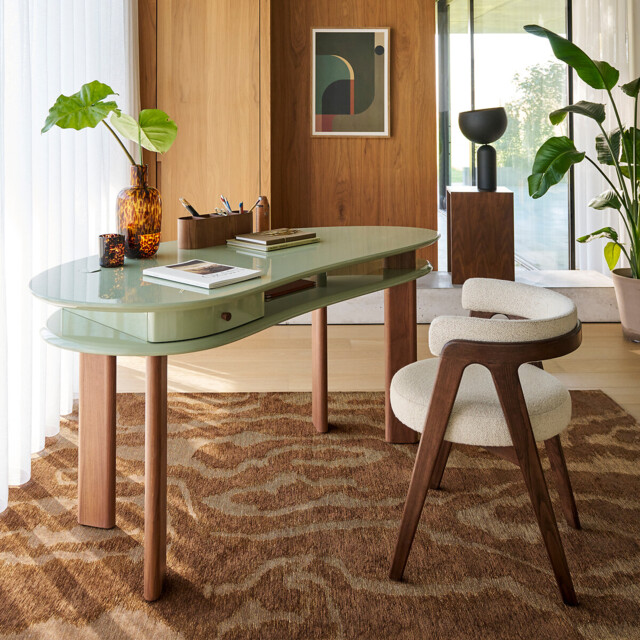 Frankie Flat Woven Moiré Effect Rug by La Redoute | ufurnish.com