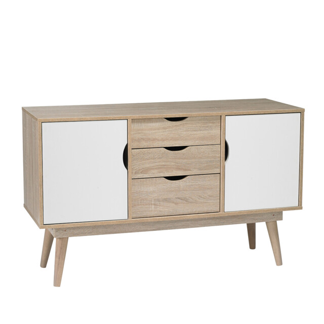 Scandi Style Sideboard with 2 Doors and 3 Drawers by La Redoute ...