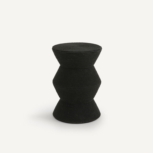 Sablas Mango Wood & Rope Side Table by La Redoute | ufurnish.com