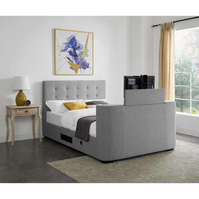 Upholstered Hideaway TV Bed with Remote Mechanism by La Redoute ...