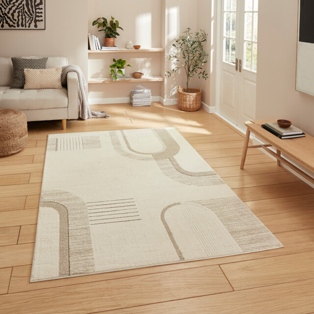 Modern Abstract Distressed Rug by La Redoute | ufurnish.com