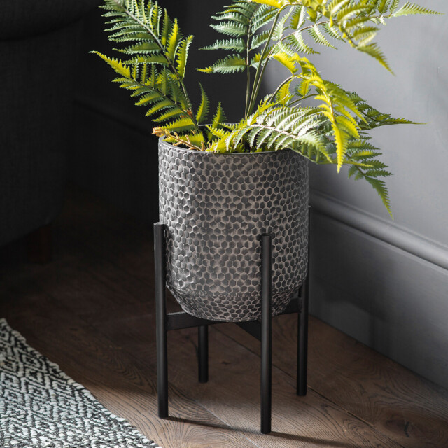 43cm Lebo Metal Planter by La Redoute | ufurnish.com