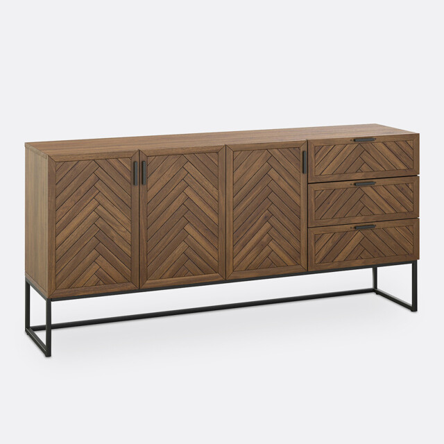 Nottingham 3-Cupboard, 3-Drawer 'Parquet' Sideboard by La Redoute ...