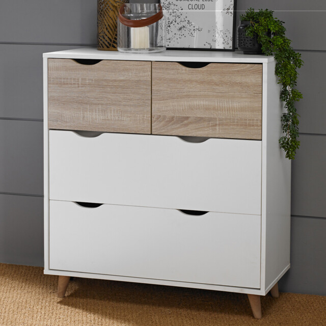 Scandi Chest of 4 drawers by La Redoute | ufurnish.com