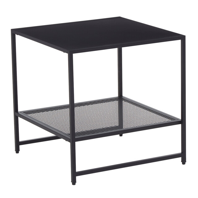 Industrial Metal Two-Tier Square Side Table by La Redoute | ufurnish.com
