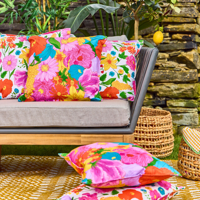La Fleur Bloom Outdoor Cushion by La Redoute | ufurnish.com