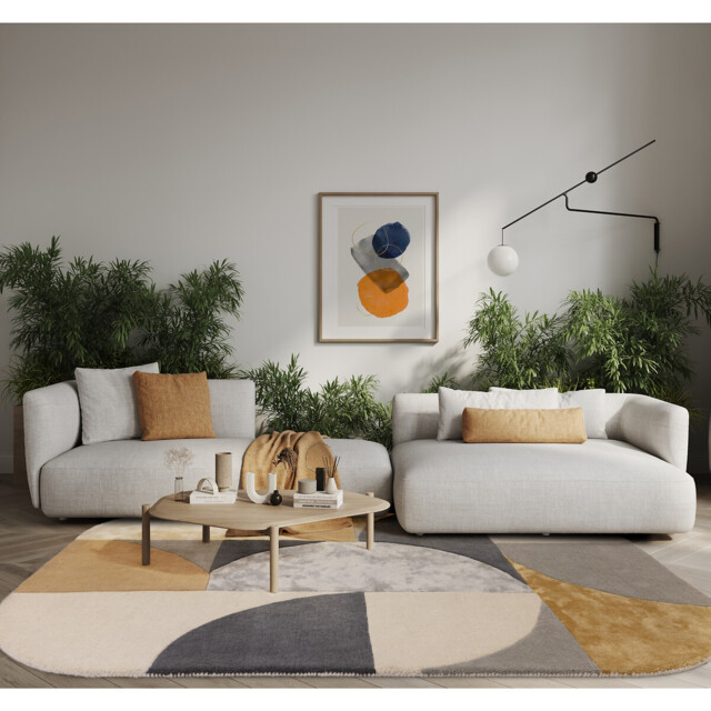 Oval Shapes Pattern Rug by La Redoute | ufurnish.com