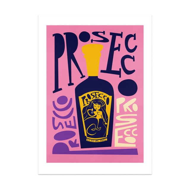 Prosecco by Fox and Velvet Print by La Redoute | ufurnish.com