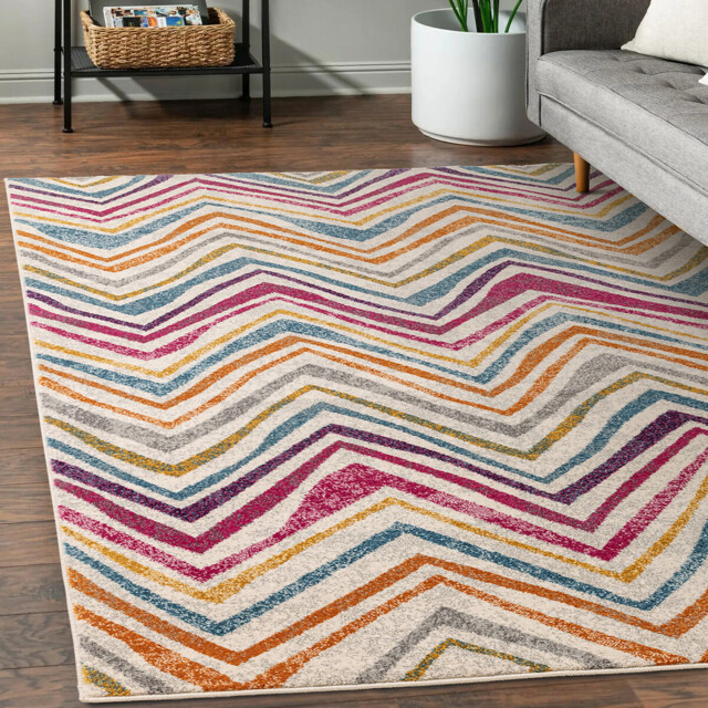 Zig Zag Rhythm Rug by La Redoute | ufurnish.com