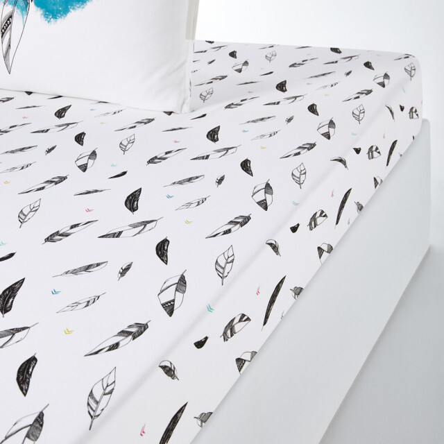 Dreamcatcher Feather Fitted Sheet by La Redoute | ufurnish.com