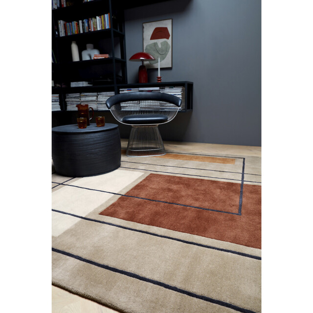 Bold Outline Rug in 100% Wool by La Redoute | ufurnish.com