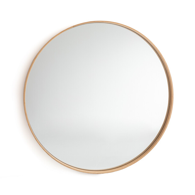 Alaria 120cm Diameter Round Oak Mirror by La Redoute | ufurnish.com