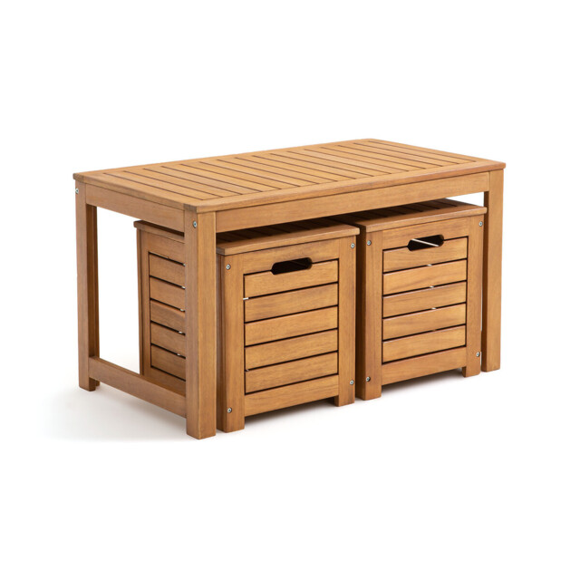 Garden Acacia Bench and Storage Chests by La Redoute | ufurnish.com