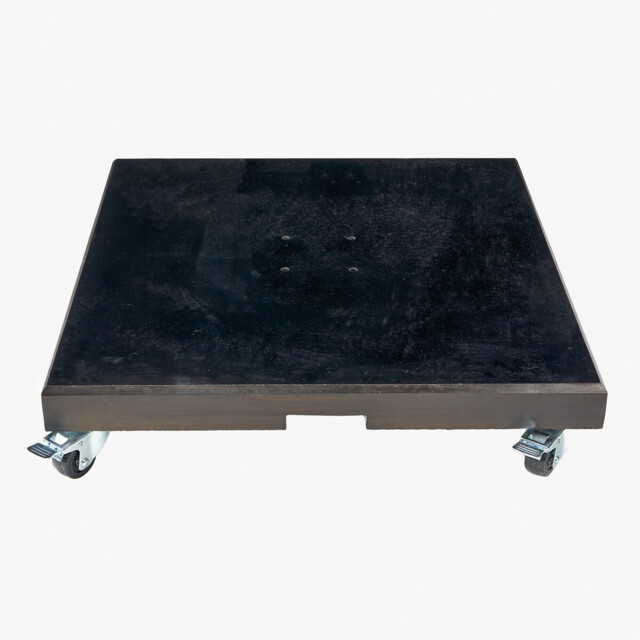 Modena Polished Black Granite 90kg Wheeled Parasol Base by La Redoute ...