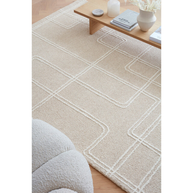 Linear Path Pattern Rug by La Redoute | ufurnish.com